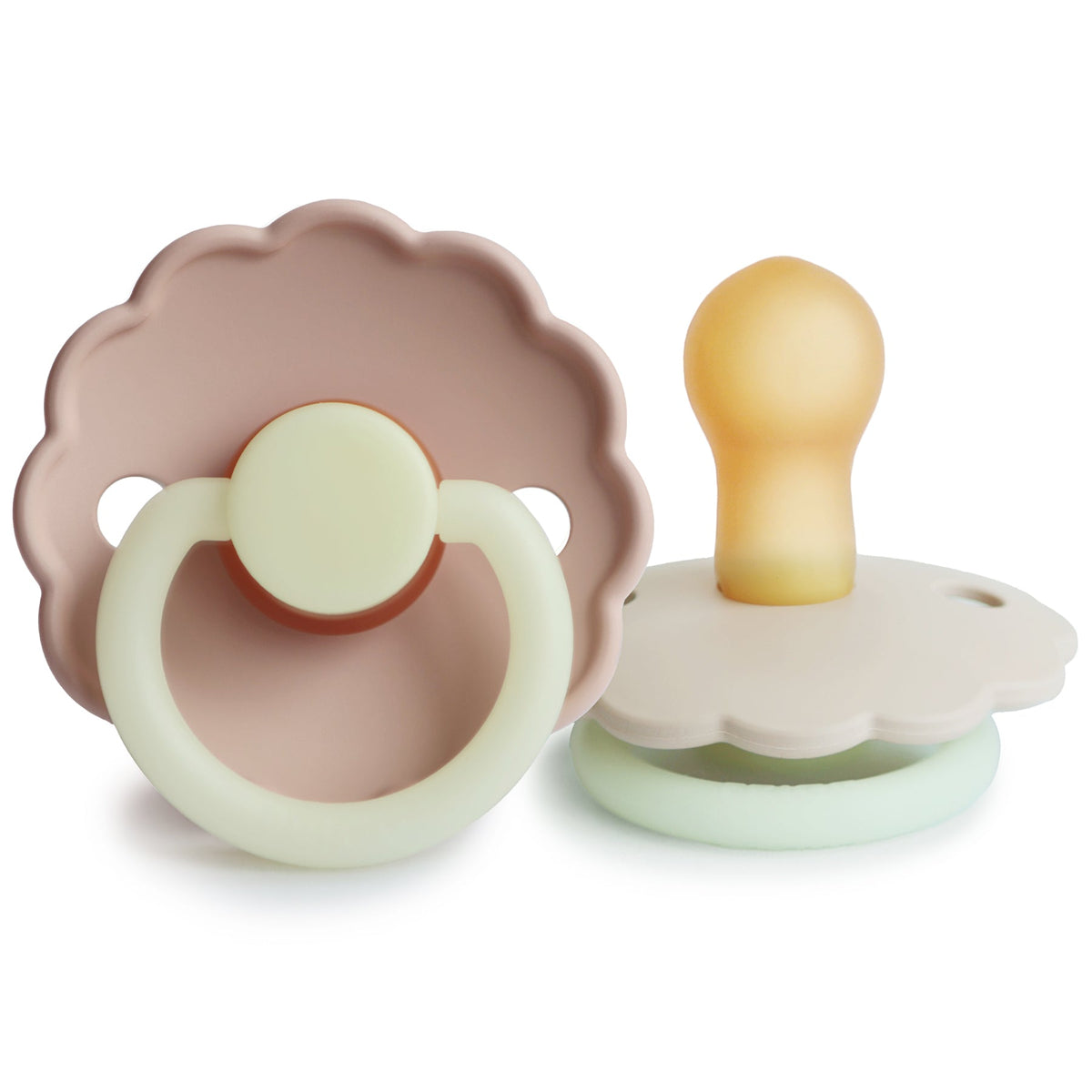 FRIGG Daisy Night Natural Rubber Pacifier 2-Pack – Petite Island
