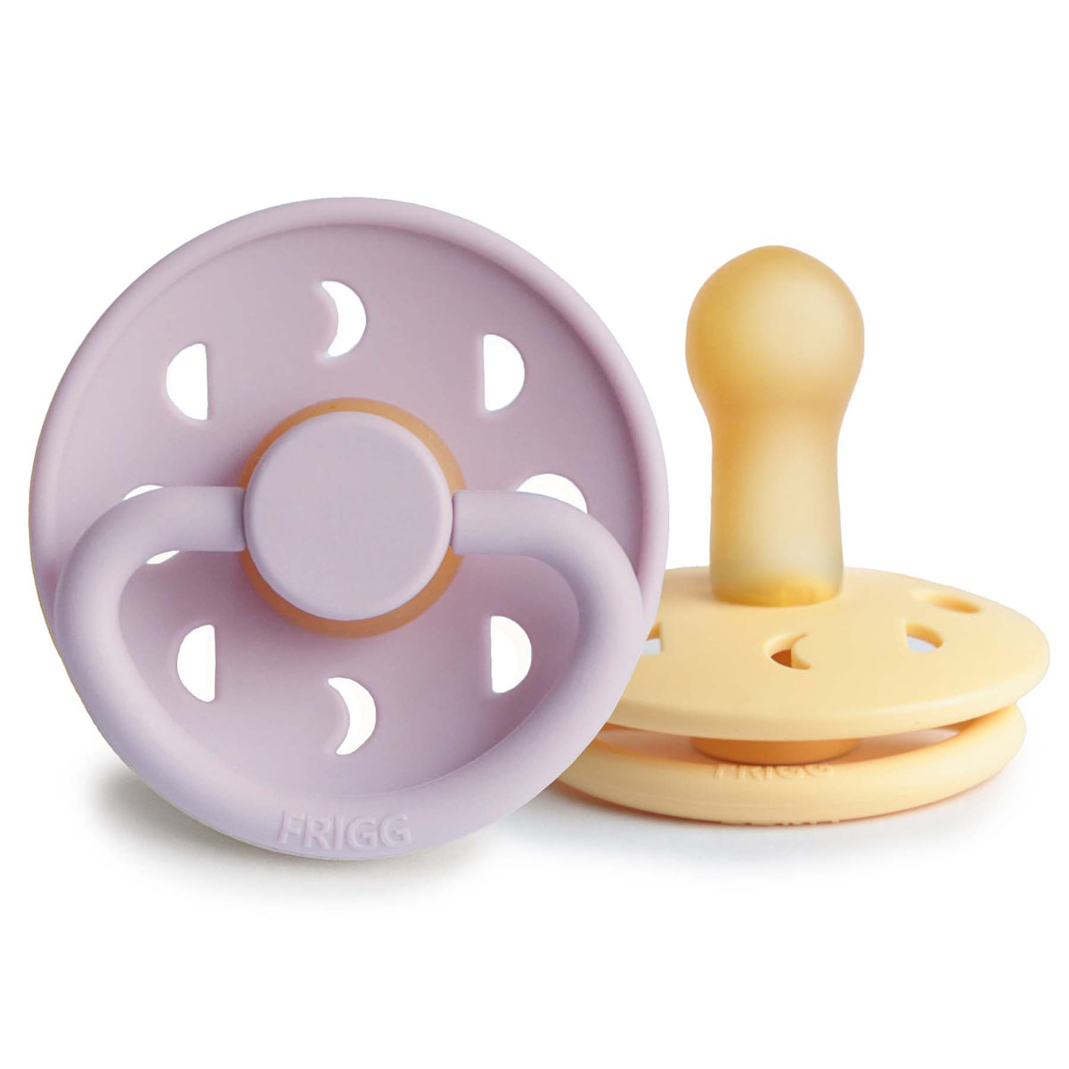 FRIGG Moon Natural Rubber Pacifier 2-Pack – Petite Island